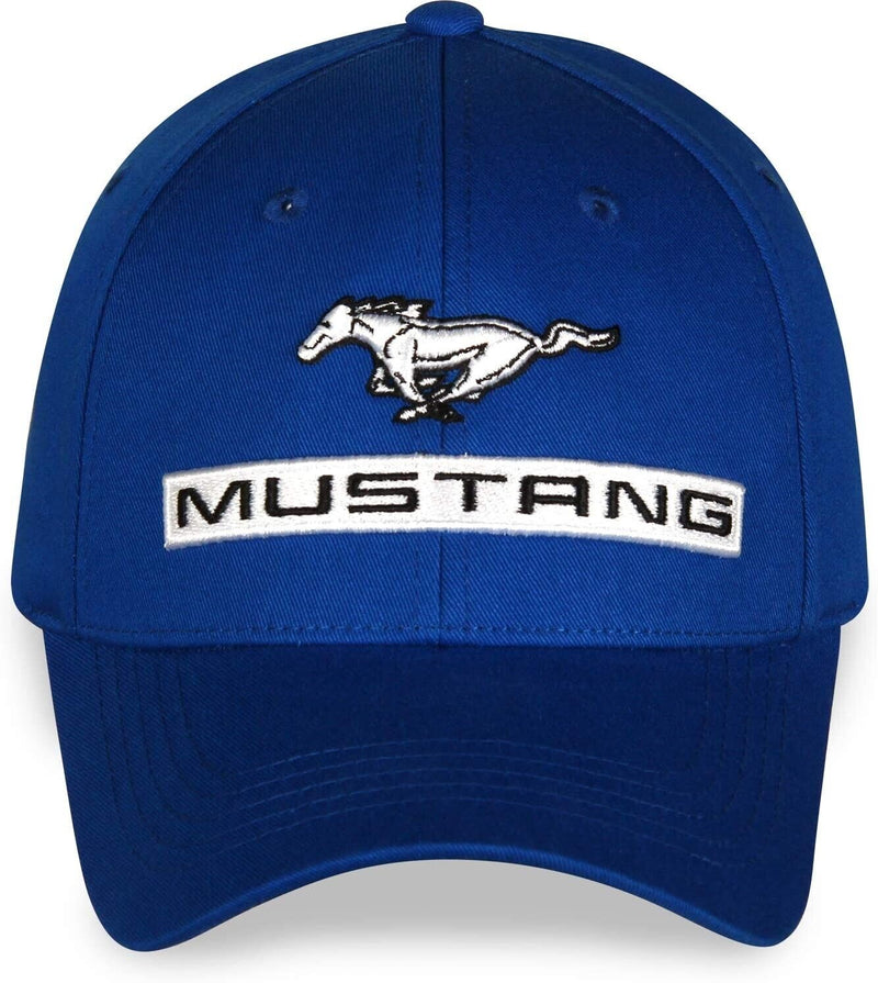 Ford Mustang Baseball Cap Logo Car Auto Racing Hat Blue Officially Lic