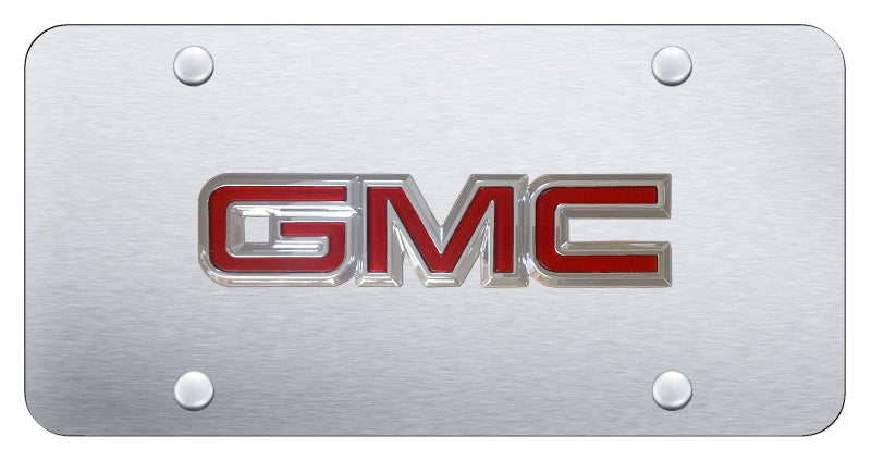 GMC OEM License Plate - Chrome on Brushed - Official Licensed – Tuning ...