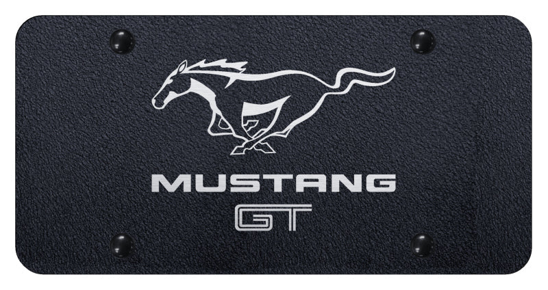 Ford Mustang GT License Plate - Laser Etched Rugged Black - Official L ...