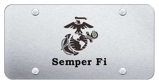 Semper Fi License Plate - Laser Etched Brushed - Official Licensed ...